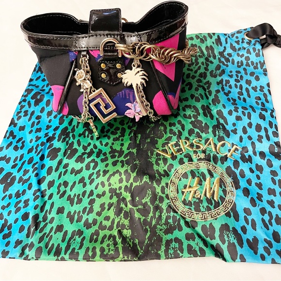 Versace for H&M | Bags | Nwt Hm Versace Mini Bag Charms Chain Dustbag ...